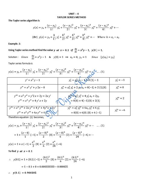 Nm Unit 4 Pdf Equations Numerical Analysis