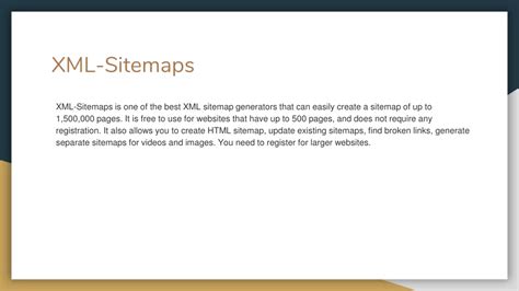 PPT Top XML Sitemap Generator Tools PowerPoint Presentation Free Download ID