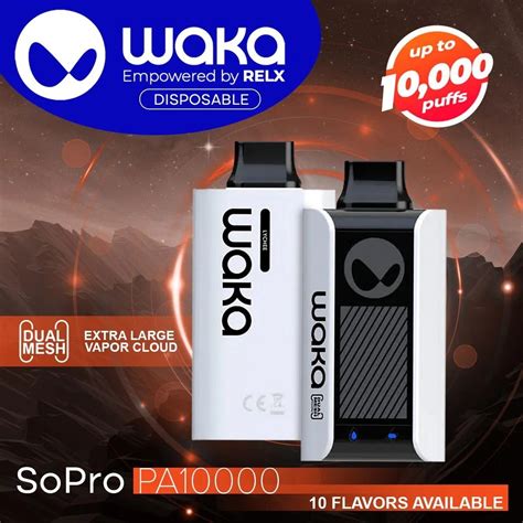 Waka Sopro Pa10000 18mgml Nicotine Disposable Vape 10000 Puffs