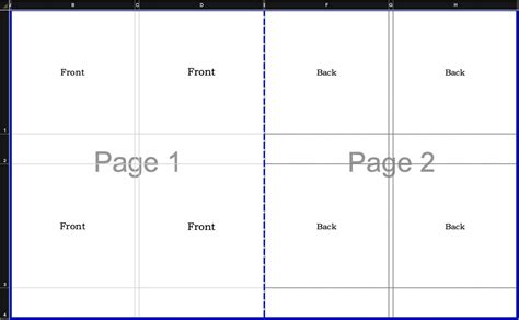 Flashcard Template Excel Etsy