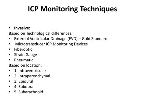 Intracranial Pressure Monitoring Pptx