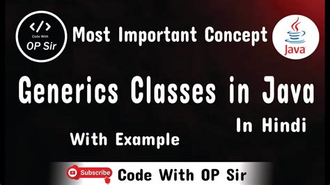Generics 1 What Generics In Java In Hindi Youtube