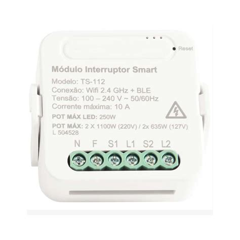 Interruptor Módulo Dimmer Smart Wifi 2 Canais Controle Remoto E Ajuste De Intensidade De Luz