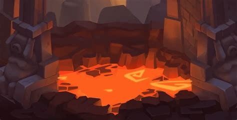 Volcano Level Growing Stronger Game Project Artstation