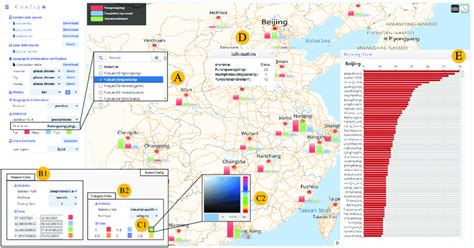 Spatial Data Visualization The User Can Select Parameters With