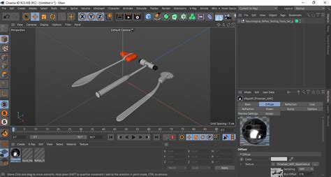 3d Neurological Reflex Testing Tools Set Turbosquid 2418934