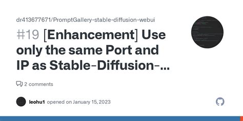 Enhancement Use Only The Same Port And Ip As Stable Diffusion Webui
