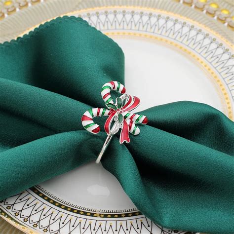 6 бр коледни пръстени за салфетки сребърни пръстени за салфетки и венец от кристали катарами за