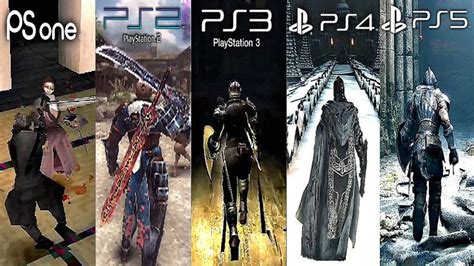 PS1 Vs PS2 Vs PS3 Vs PS4 Vs PS5 Gameplay Graphics Comparison 4K 60FPS Playstation