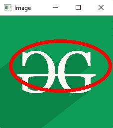 Python OpenCV cv ellipse 方法 布客GeeksForGeeks 人工智能中文教程