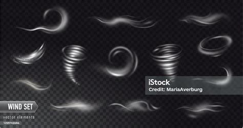 투명 한 배경에 격리 된 높은 상세한 바람 또는 먼지 구름의 벡터 사실적인 세트 백색 연기 안개 스프레이의 효과 가루로 빻은에