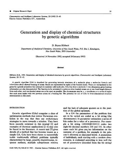 pdf generation and display of chemical structures by genetic
