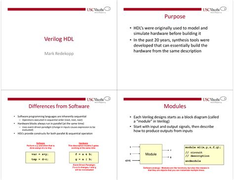 Pdf Purpose ~redekoppee457slidesee457unit1bverilogdiscussionpdf