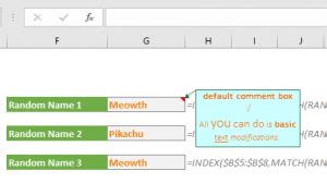 How To Modify A Comment Box In Excel
