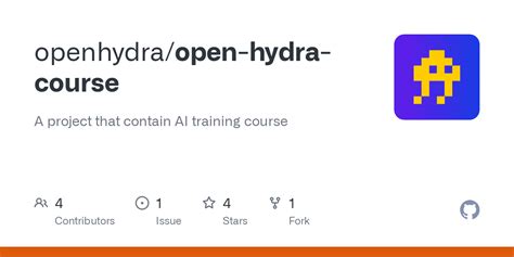 Github Openhydraopen Hydra Course A Project That Contain Ai Training Course