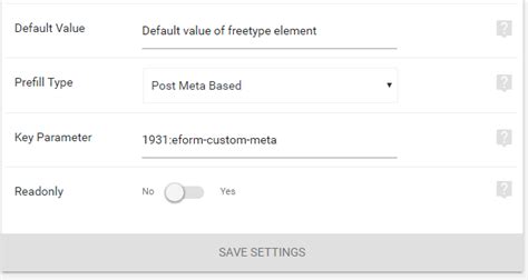 Default Prefill And Readonly Values For Text Type Elements Eform