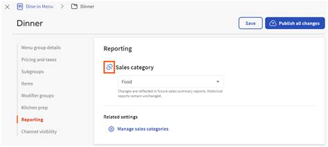 Working With Menu Groups And Subgroups Platform Guide