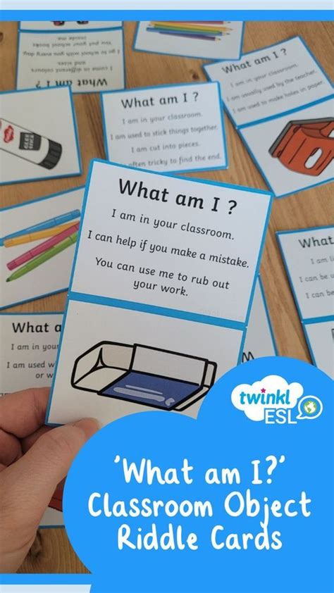 These Classroom Object Riddle Guessing Cards Are The Perfect First