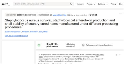 Staphylococcus Aureus Survival Staphylococcal Enterotoxin Production