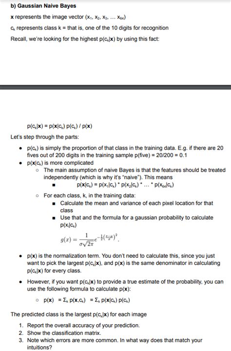Solved Need Gaussian Naive Byes Python Code For Digits