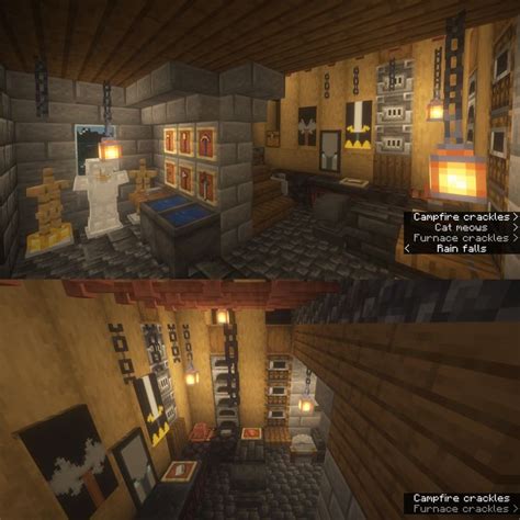 Minecraft Blacksmith Interior Design