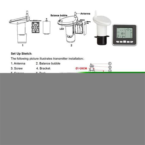 Ultrasonic Tank Level Indicator Accurate Battery P Grandado