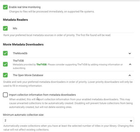 Collections Is Not Working Unraid Docker Linux Emby Community