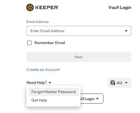 Keeper Security Master Password Reset And Account Recovery