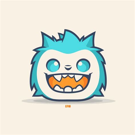 Premium Vector Cute Monster Cartoon Character Vector Illustration