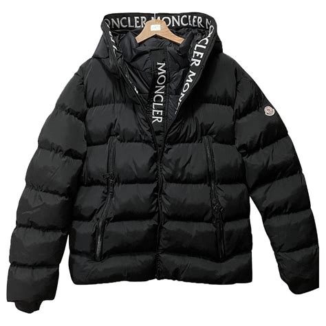 Moncler Man Jacket Black Polyamide Ref605386 Joli Closet
