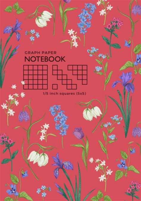 Graph Paper Notebook 1 5 Inch Squares A5 Medium Composition Book Quad Ruled For Math Science