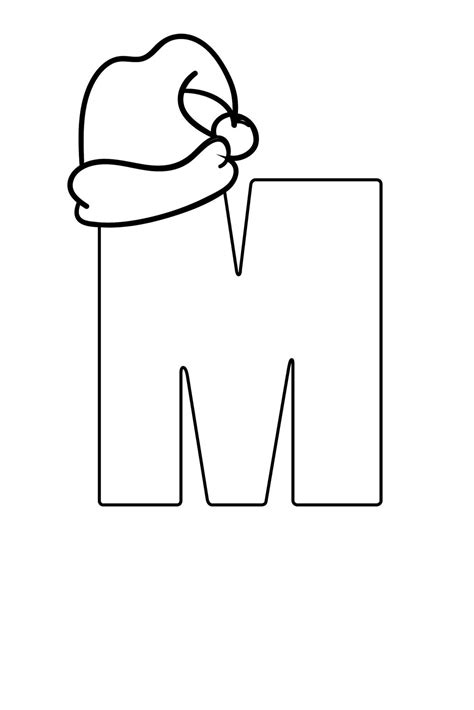 Printable Christmas Bubble Letter M Artofit