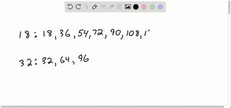 SOLVED Find The Least Common Multiple LCM Of Each Pair Of Numbers Or Monomials 18 32