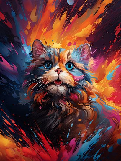 Плед «Кольоровий кіт купити в Україні Києві ціни в інтернет магазині Prosublim