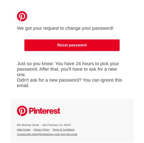 Password Reset Emails Best Practices Examples