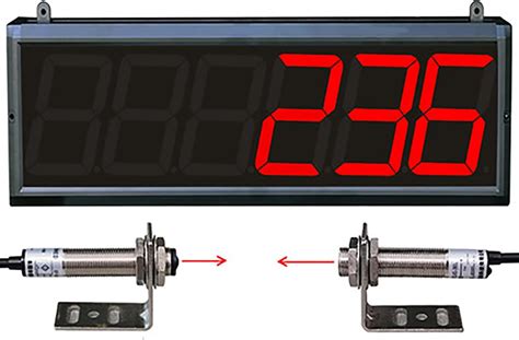 Dxsumzq Laser Sensor Counter 6 Digit Screen Counter Count