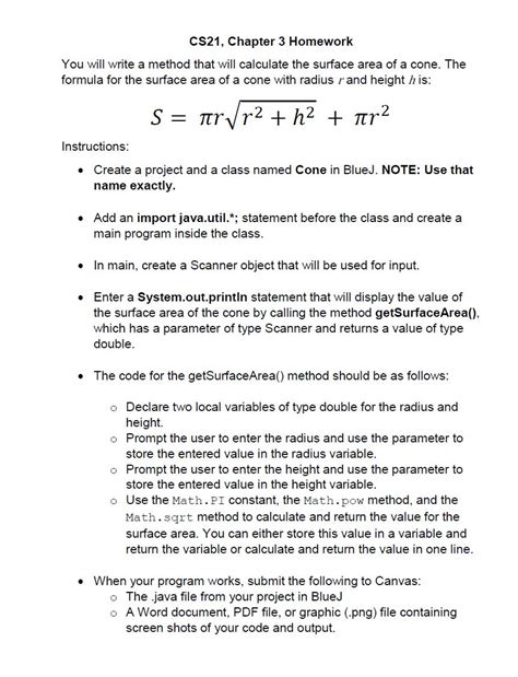 Solved CS21 Chapter 3 Homework You Will Write A Method That Chegg