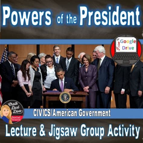 Presidential Powers Jigsaw Activity And Lecture Executive Branch Civics
