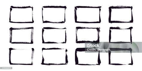 손으로 그린 그런 지 잉크 사각형 거친 가장자리가 있는 창의적인 브러시 라인 추상적인 자유형 낙서 선 테두리 하이라이트 스플래시 0명에 대한 스톡 벡터 아트 및 기타 이미지