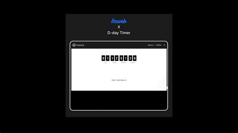 아임웹 코드 D Day 카운트 다운 타이머 적용하기 아임웹 홈페이지 만들기 Youtube