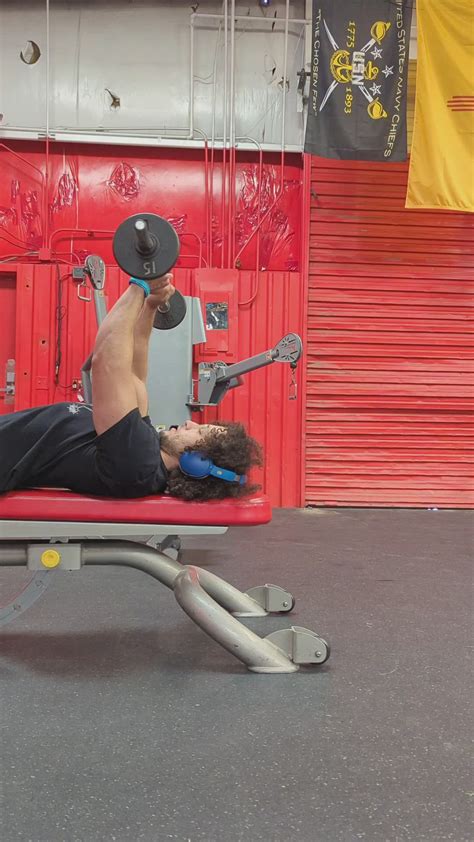 Dumbbell Skull Crushers In 2025 Skull Crusher Exercise Dumbell Workout Tricep Workout Gym