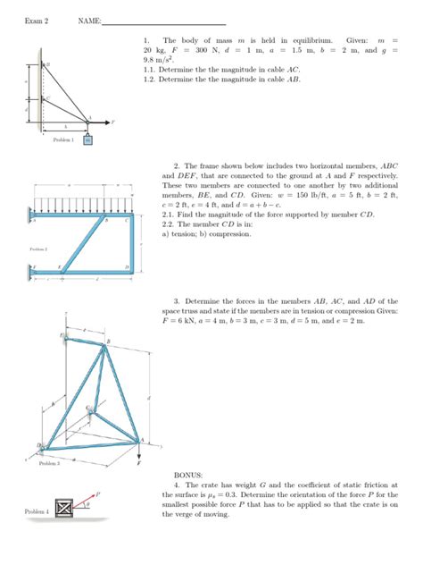Chapter 6 Review Engineering Statics Trigonometric Functions Physics And Mathematics
