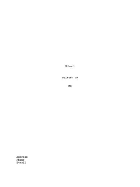 School Test Script 1 Racoon And The Fox Pdf