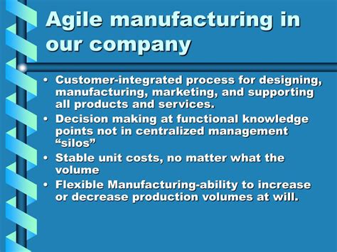 PPT Agile Manufacturing PowerPoint Presentation Free Download ID 1208674