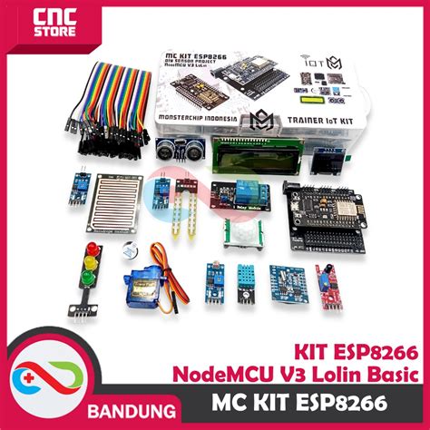 Jual MC KIT ESP8266 NODEMCU V3 LOLIN BASIC IoT KIT PEMBELAJARAN Shopee Indonesia