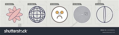 Set Y K Style Vectors Objects Rave Stock Vector Royalty Free Shutterstock