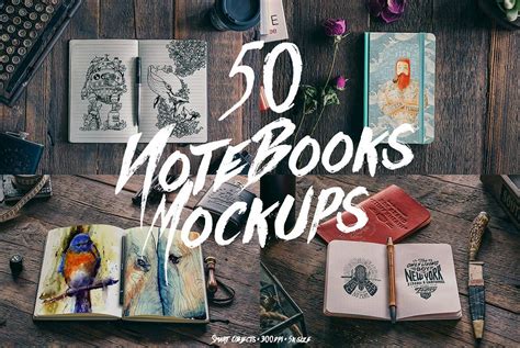 Notebook Mockups Graphics Siteoutsite