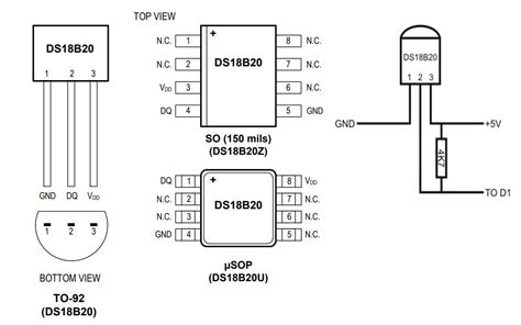 Датчик температуры Arduino Ds18b20 описание применение схема подключения