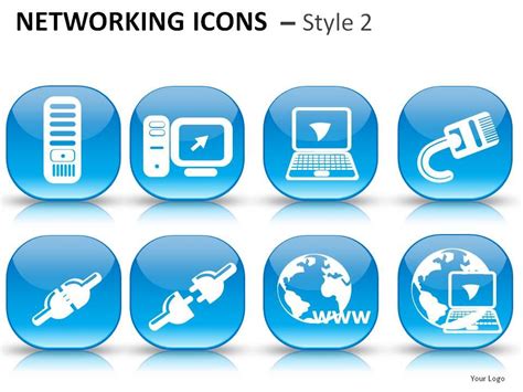 Networking Icons Style 2 Powerpoint Presentation Slides Powerpoint