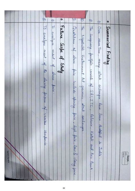 BST Project Class XII On Stock Exchange PDF